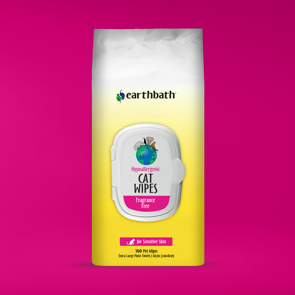 Hypoallergenic Cat Wipes, for Sensitive Skin | earthbath®
